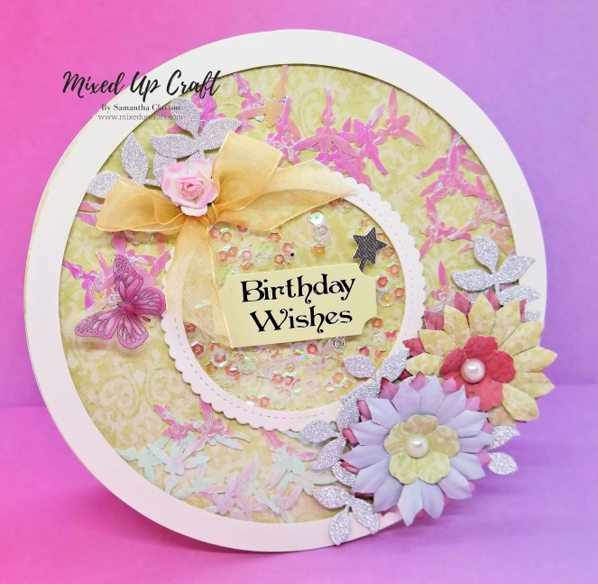 Double Circle Shaker Card Mixed Up Craft