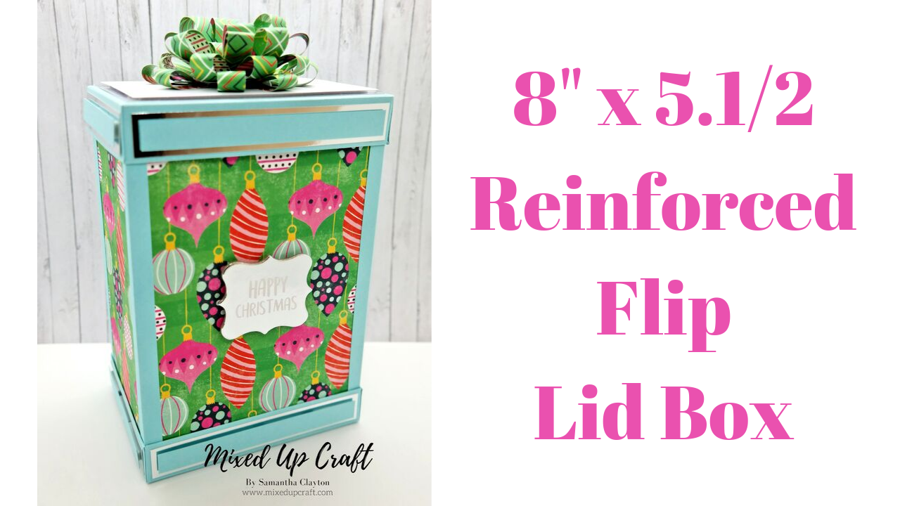 Large 8″ x 5.1/2 Flip Lid Gift Box – MIXED UP CRAFT