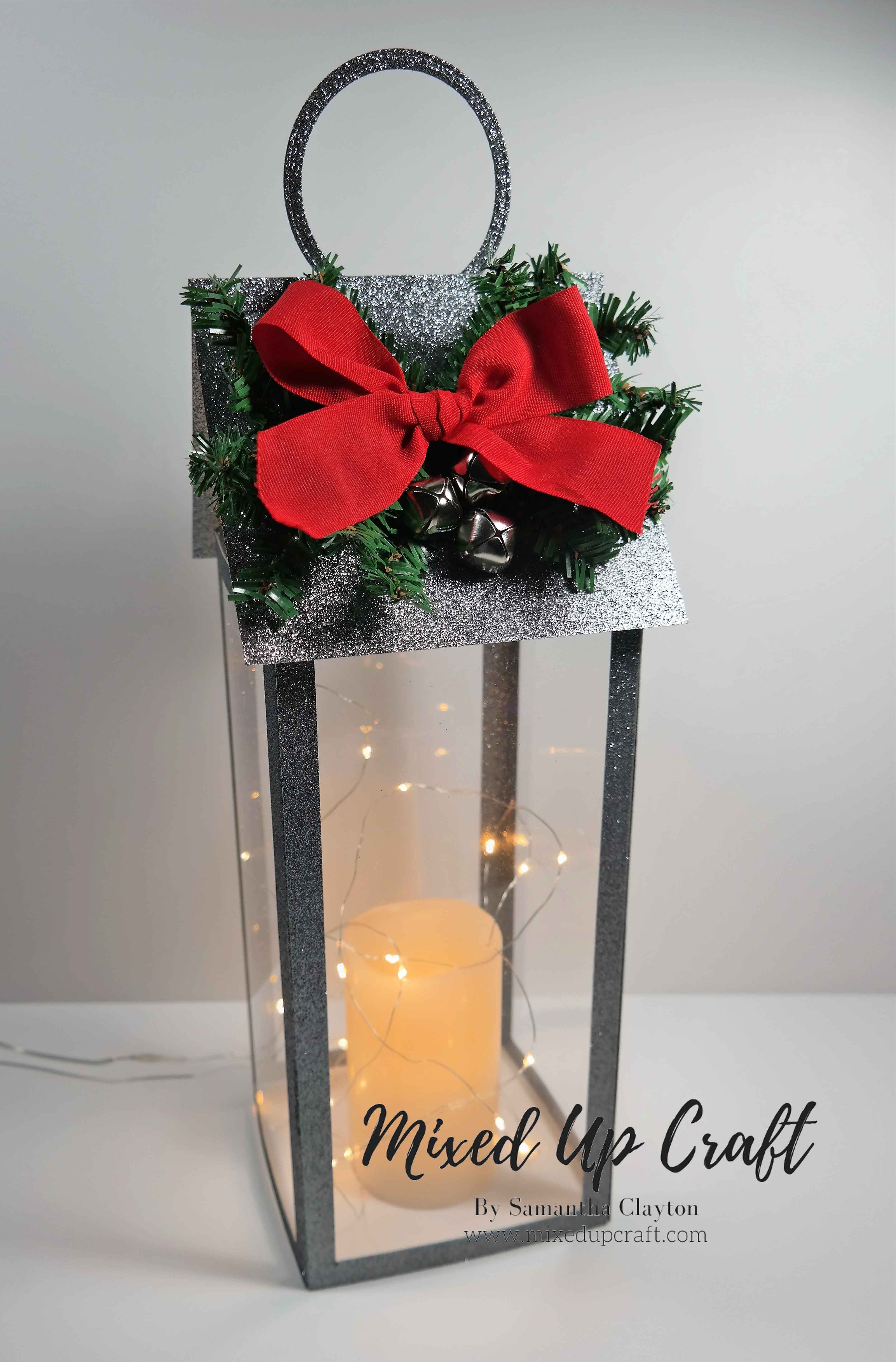 Beautiful Tall Lantern using DOUBLE-SIDED GLITTER CARD!!! – MIXED UP CRAFT